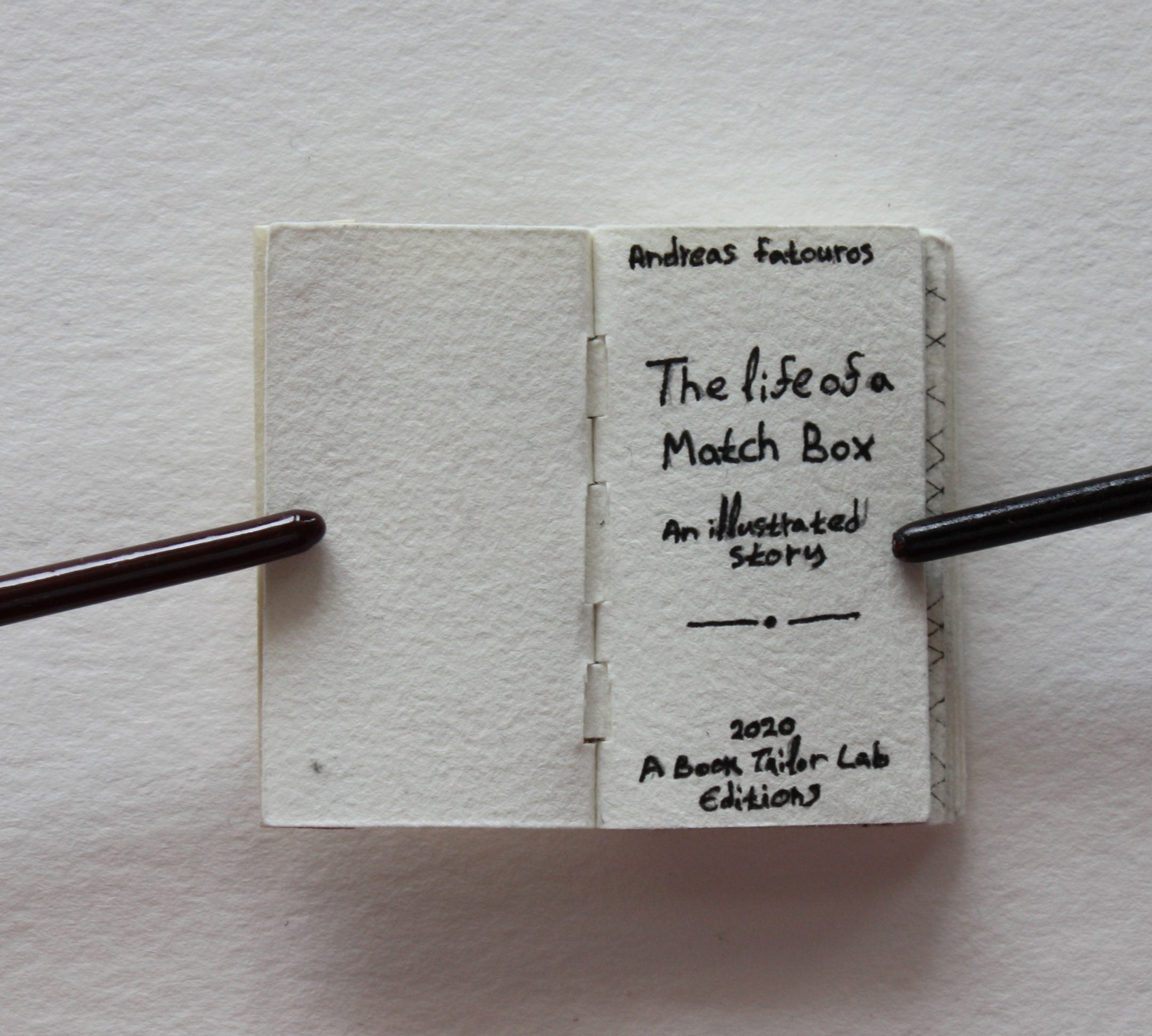 Miniature Bookbinding | the Life of a Matchbox | Limp Vellum Binding ...