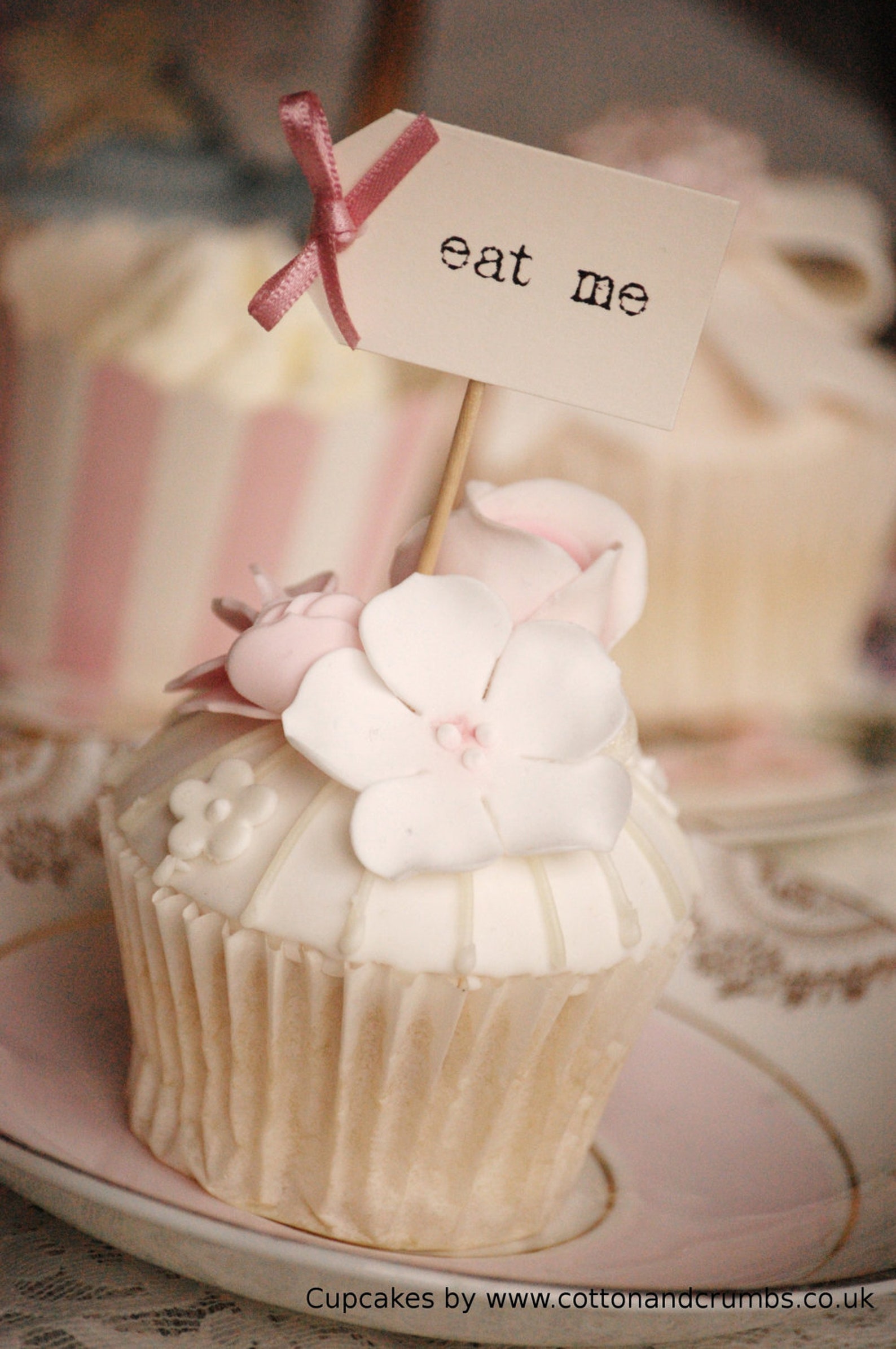 Set of 10 eat me Cupcake Sticks for Weddings Tea Parties | Etsy