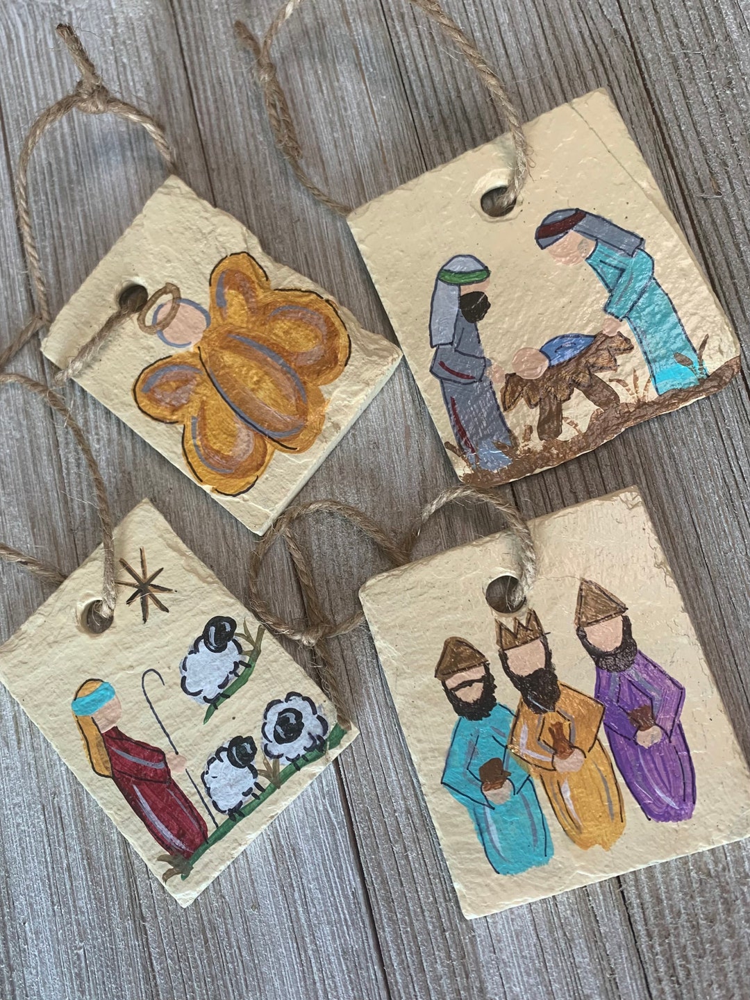 Nativity Ornament Set - Baby Jesus - Christmas Ornaments - Etsy
