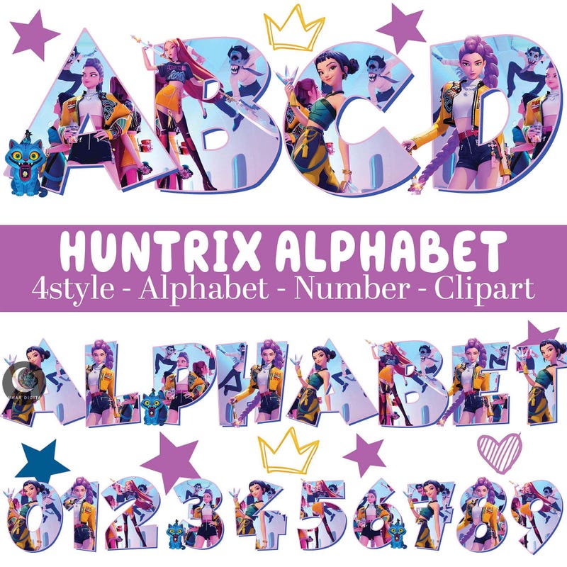 Huntrix Font - Etsy