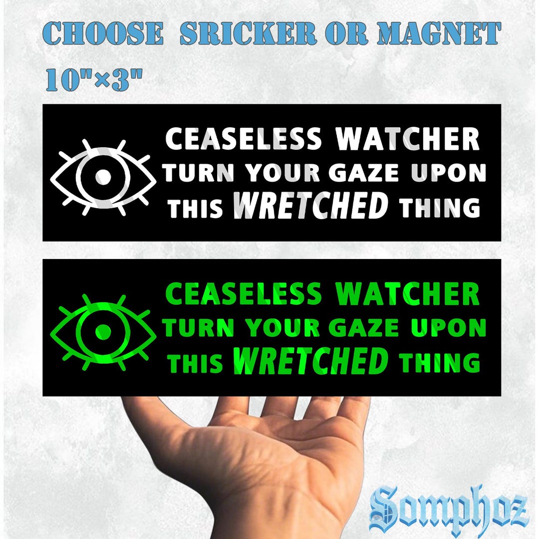 The Magnus Archives|car/bumper Sticker AND Magnet|high-quality Vinyl ...