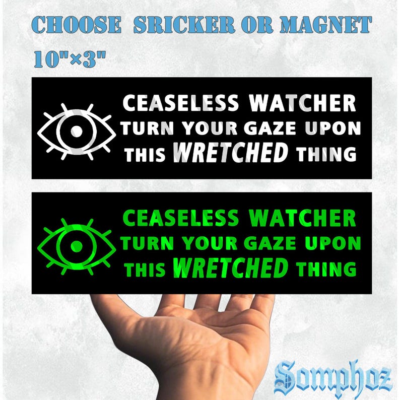 The Magnus Archives|car/bumper Sticker AND Magnet|high-quality Vinyl ...