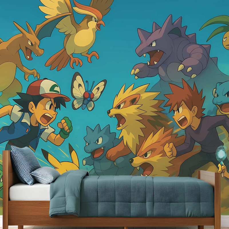 Pikachu Wall Decal - Etsy Australia