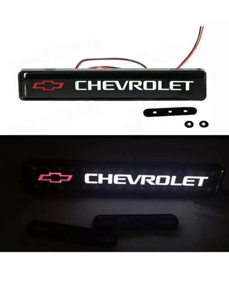 Fits Chevy Chevrolet Led Light Car for Front Grille Badge Illuminated ...