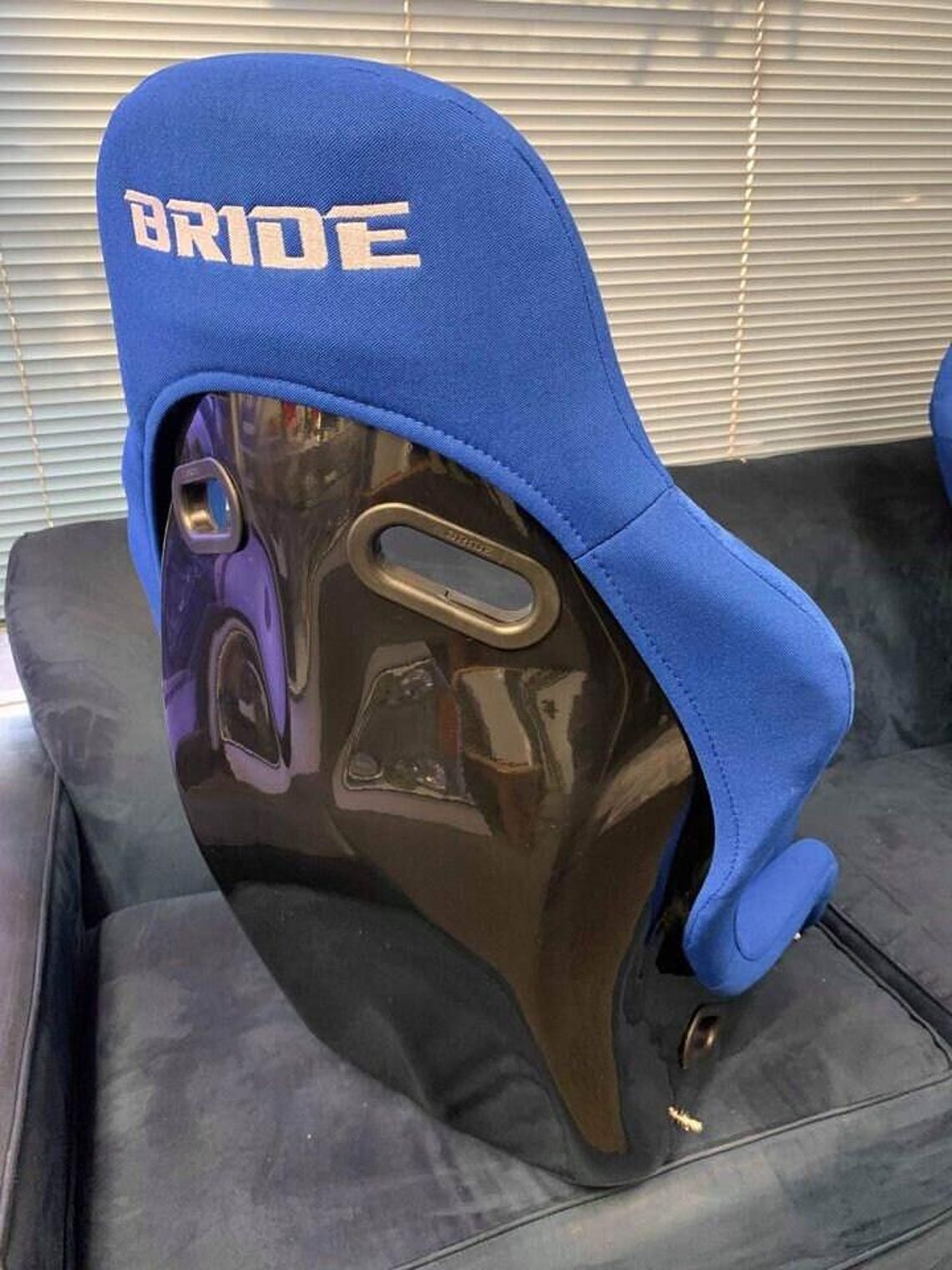 Pair of Bride Vios 3 Iii Blue Seats Low Max Jdm Racing Bucket Seats Set ...