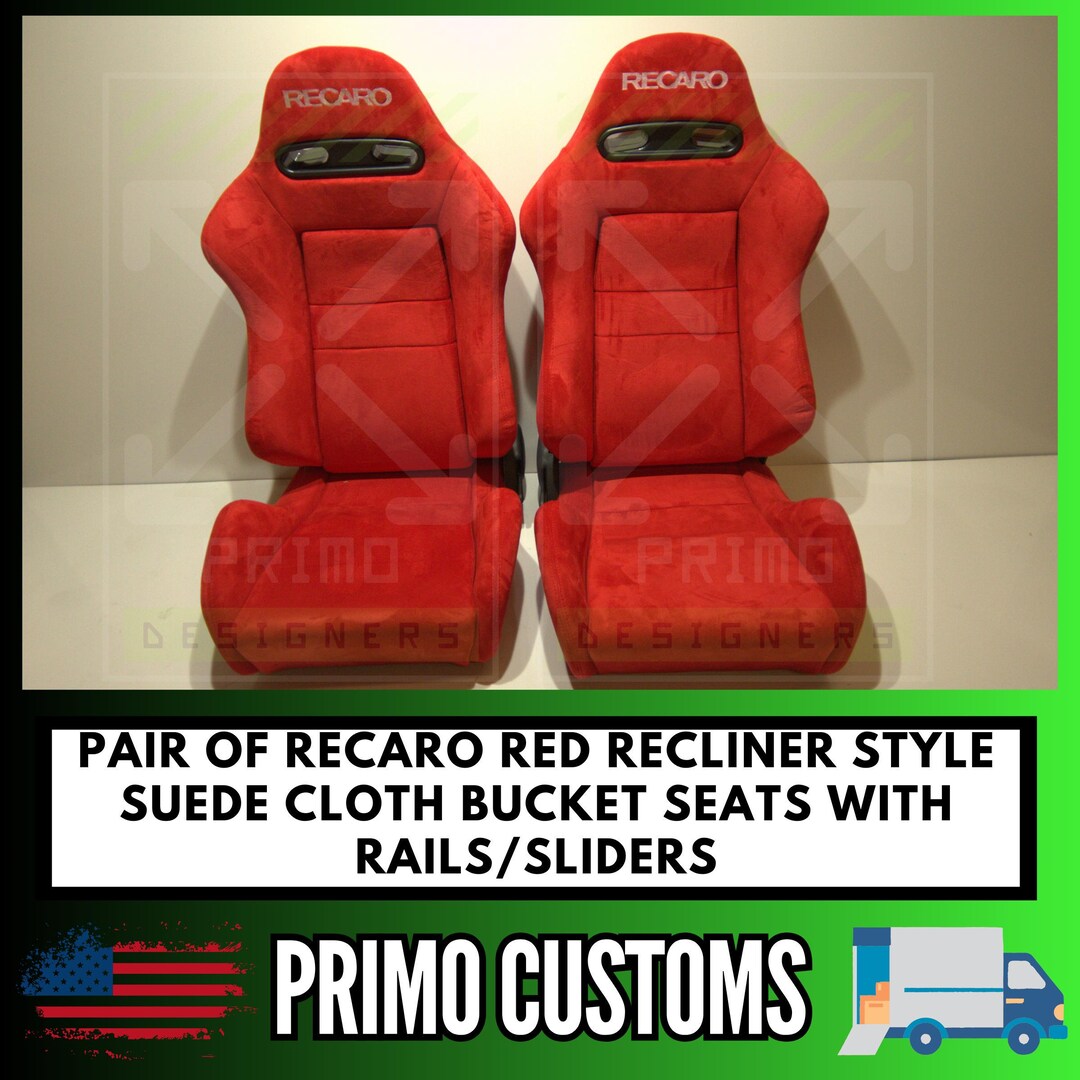 Brand New Pair of Recaro Style Seats Roadster Sportster Racing Recliner ...