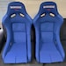 Pair of Bride Vios 3 Iii Blue Seats Low Max Jdm Racing Bucket Seats Set ...