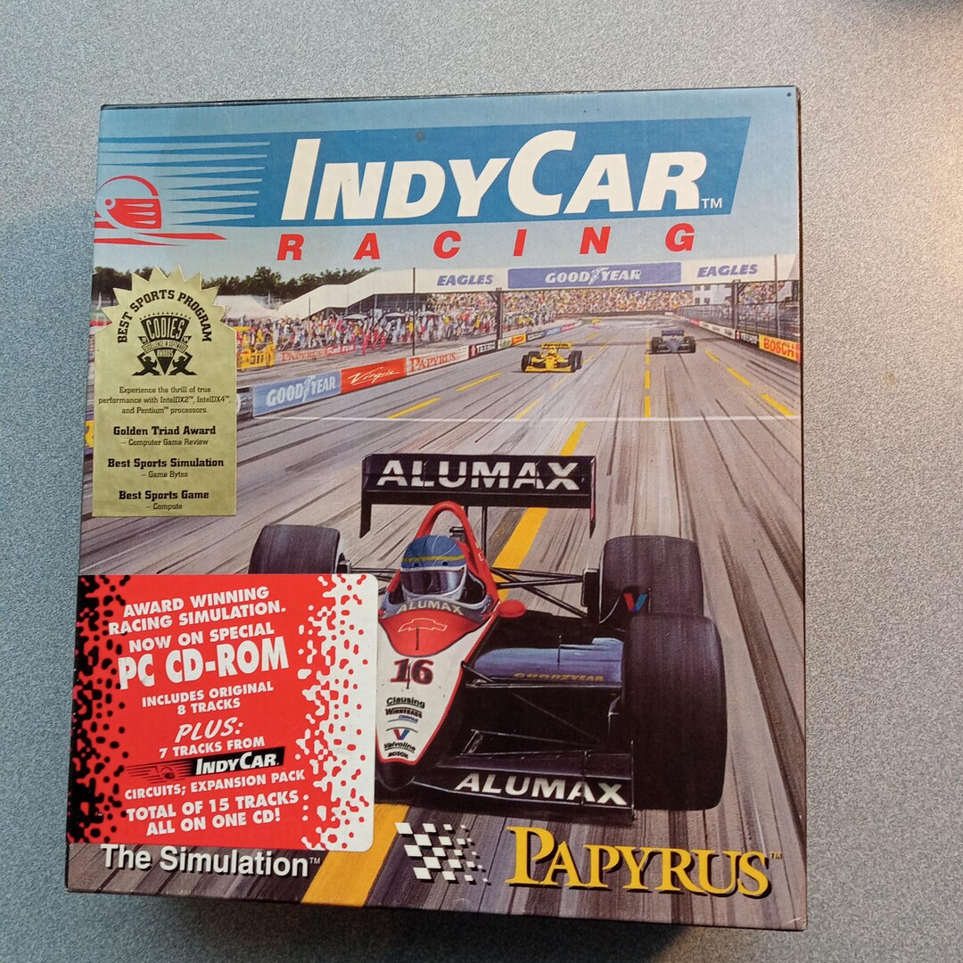 Papyrus PC CD-ROM Indy Car Racing Simulation Game. - Etsy