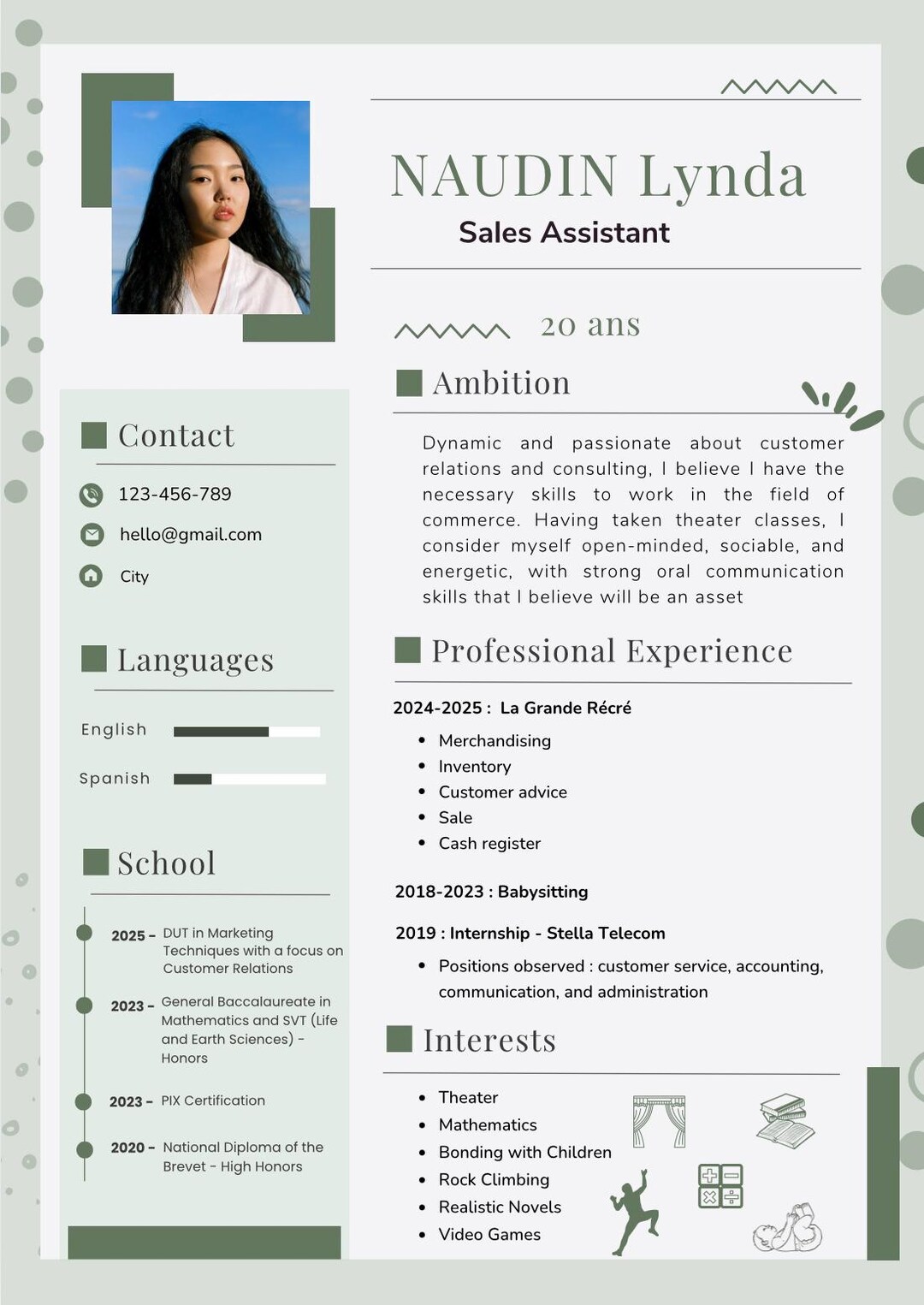 Creative Green CV Template – Elegant and Modern 2.0 - Etsy