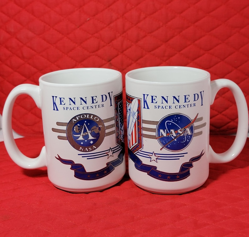 Vintage Kennedy Space Center NASA Apollo Mugs - Etsy