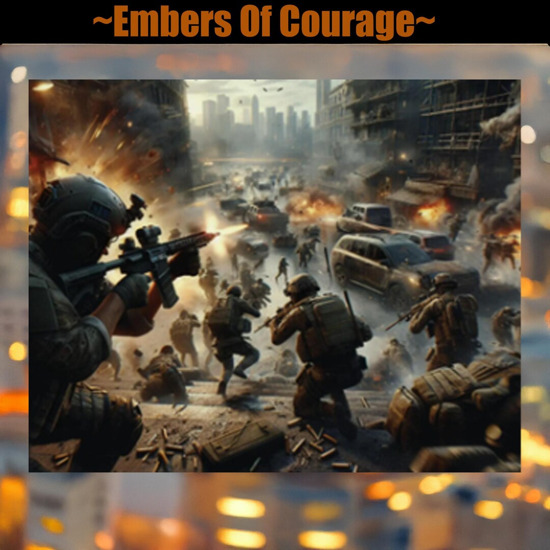 Warzone Poster, Combat, Soldiers, Fine Art, Courage - Etsy