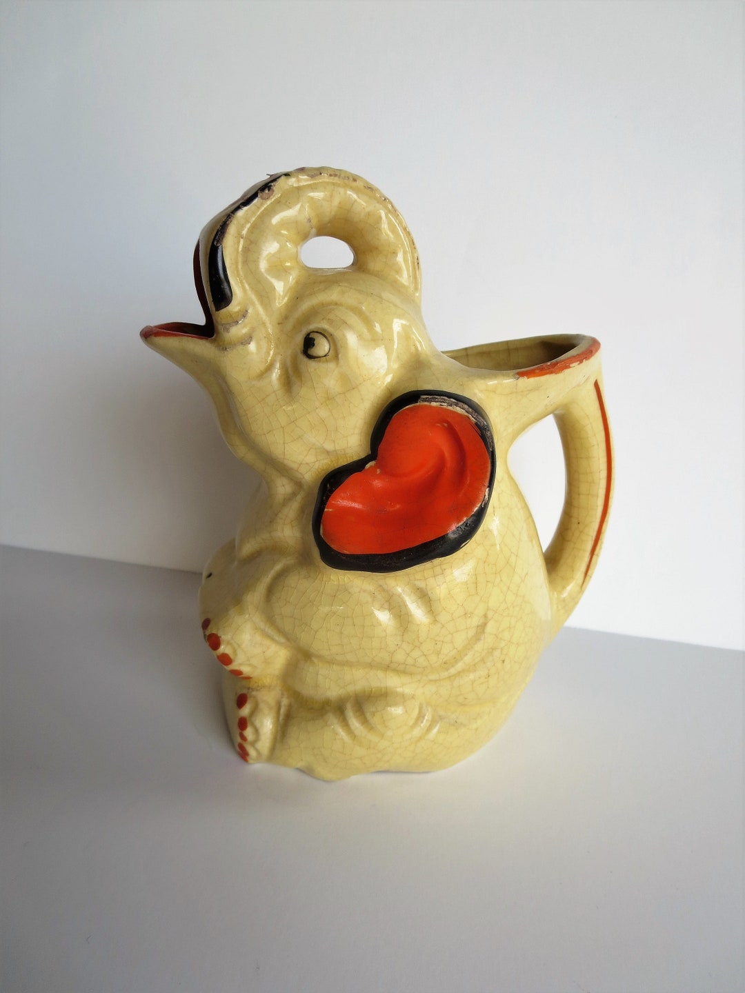 Vintage Ceramic Elephant Pitcher - Creamer - Made in Japan - Etsy