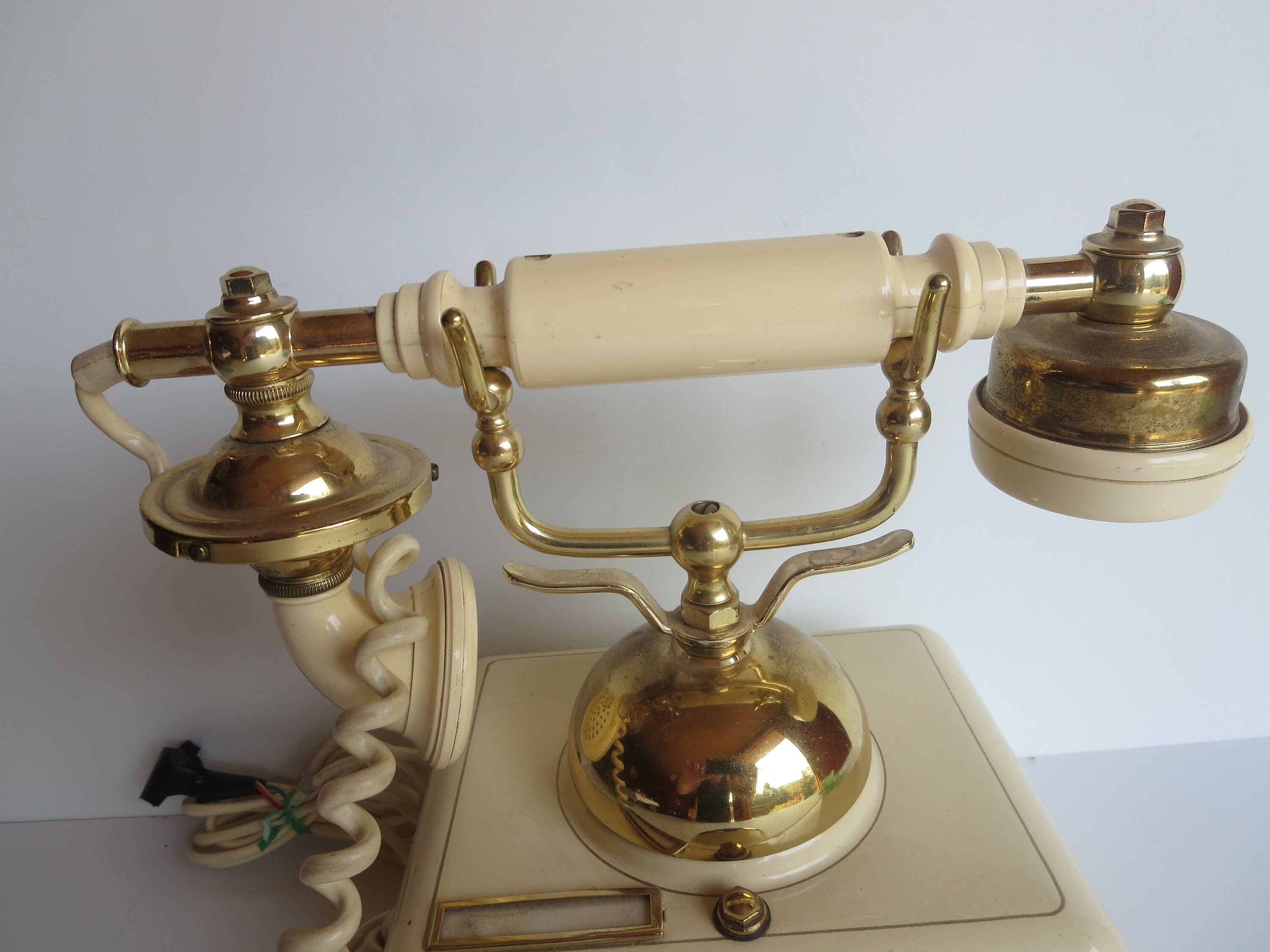 Vintage Rotary Telephone French Provincial Gold Scroll Hollywood ...