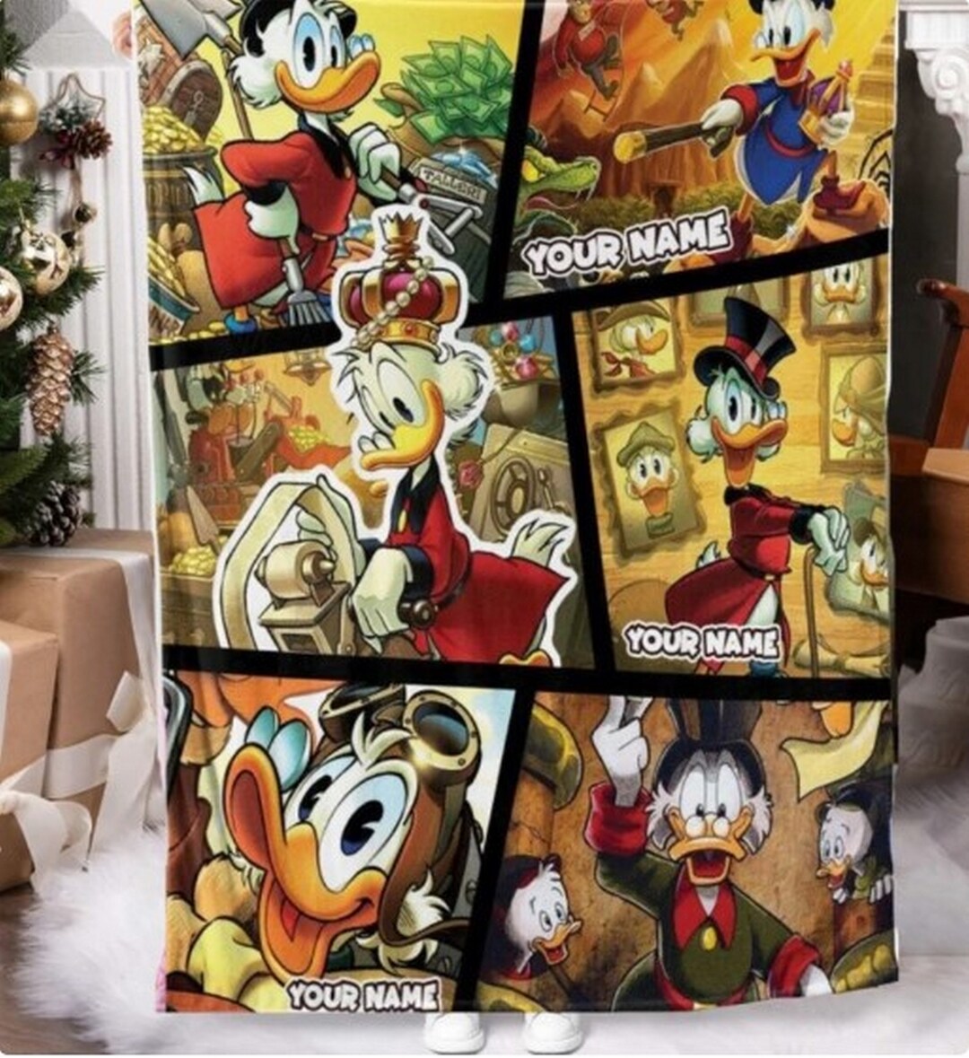 Personalized Rick Duck Kid Blanket, Custom D I S N E Y Duck Name, Funny ...