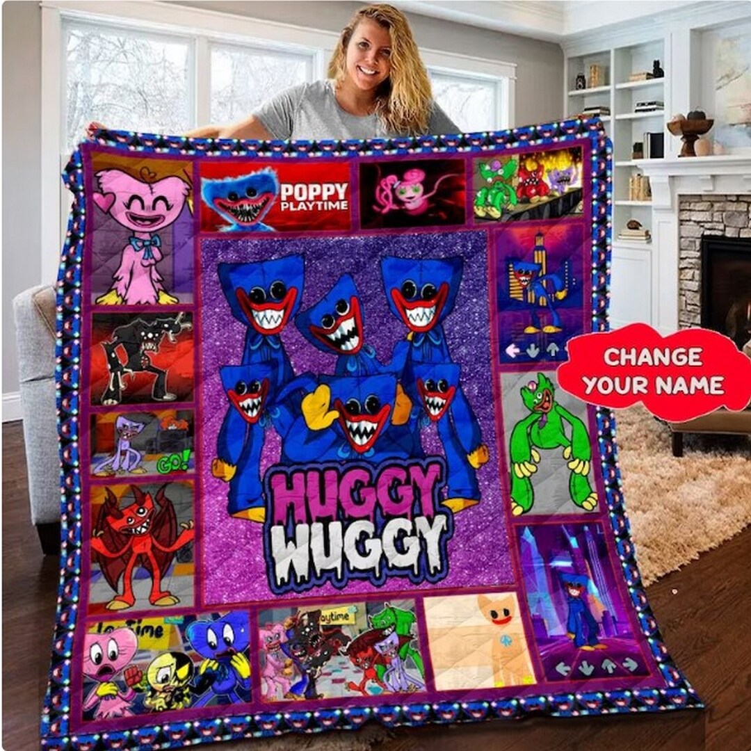 Personalized Poppy Playtime Quilt Blanket, Poppy Playtime Bedding Set ...