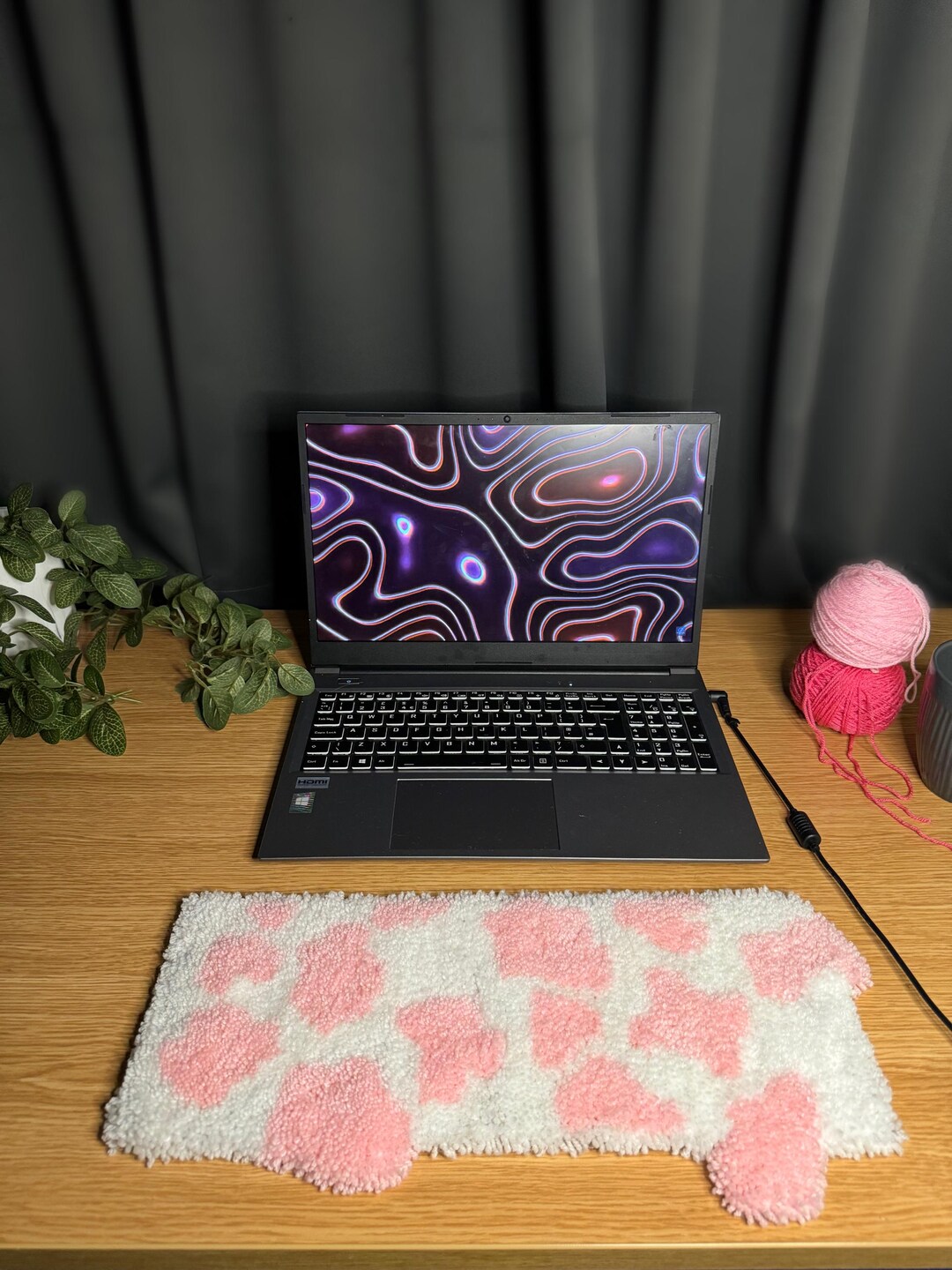 Cowprint Keyboard Rug - Etsy