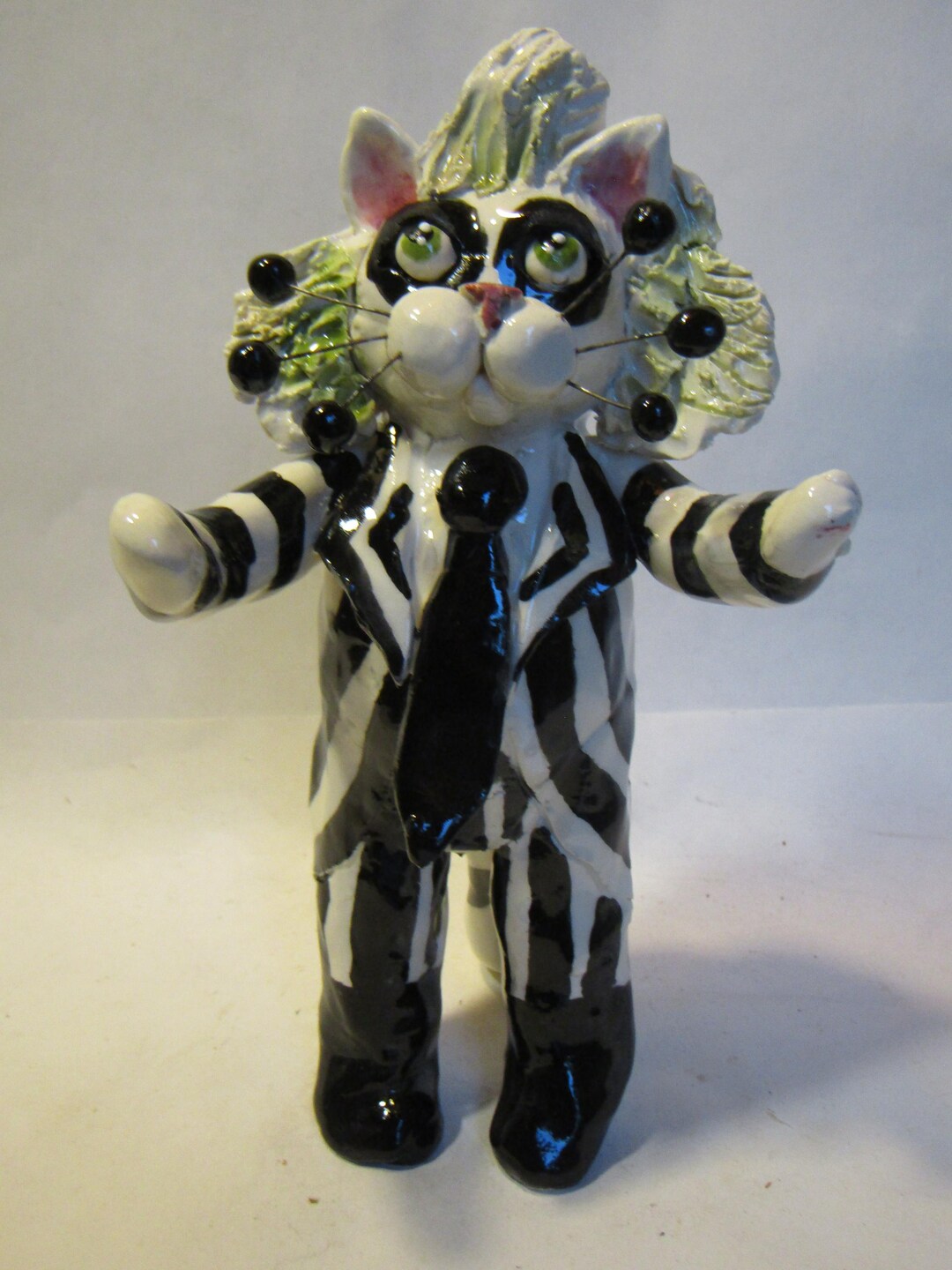 Whimsiclay Cinema Inspired Beetle Cat, Handmade Original, by Amy ...
