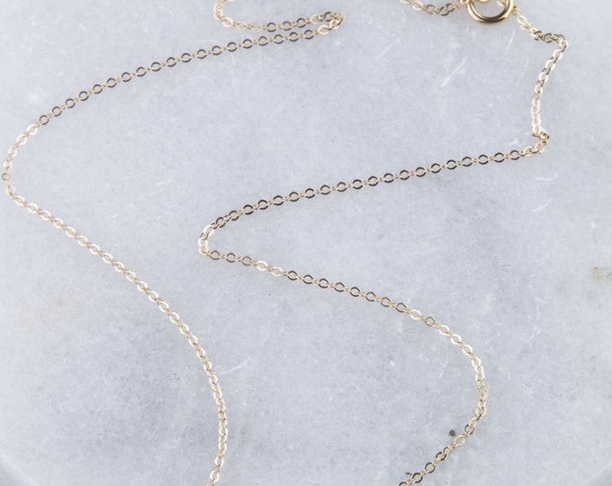 Simple Cable Chain Plain Gold Chain Thin Gold Chain Dainty - Etsy