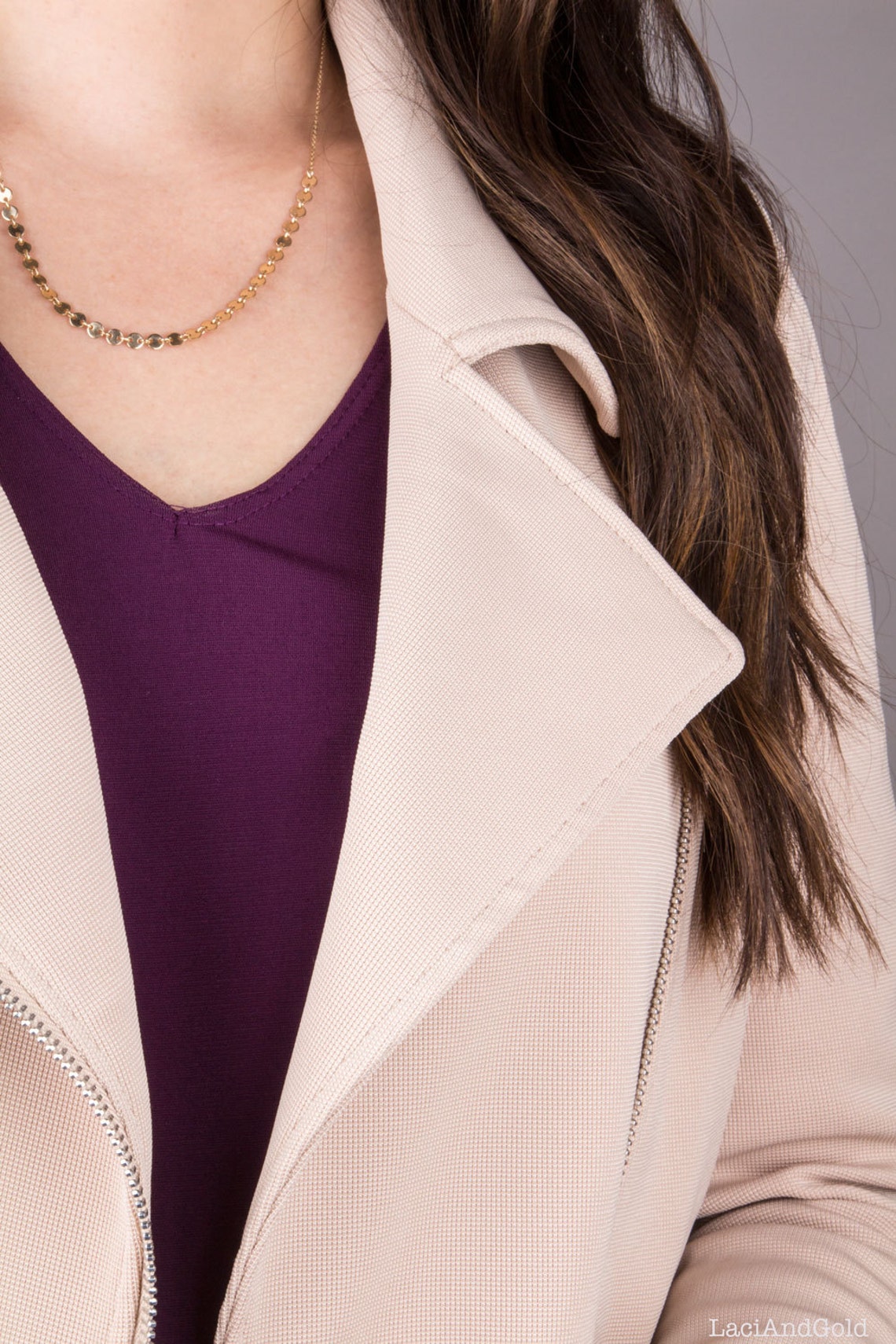 Multi Disc Gold Necklace in 14k Gold Filled or Sterling - Etsy