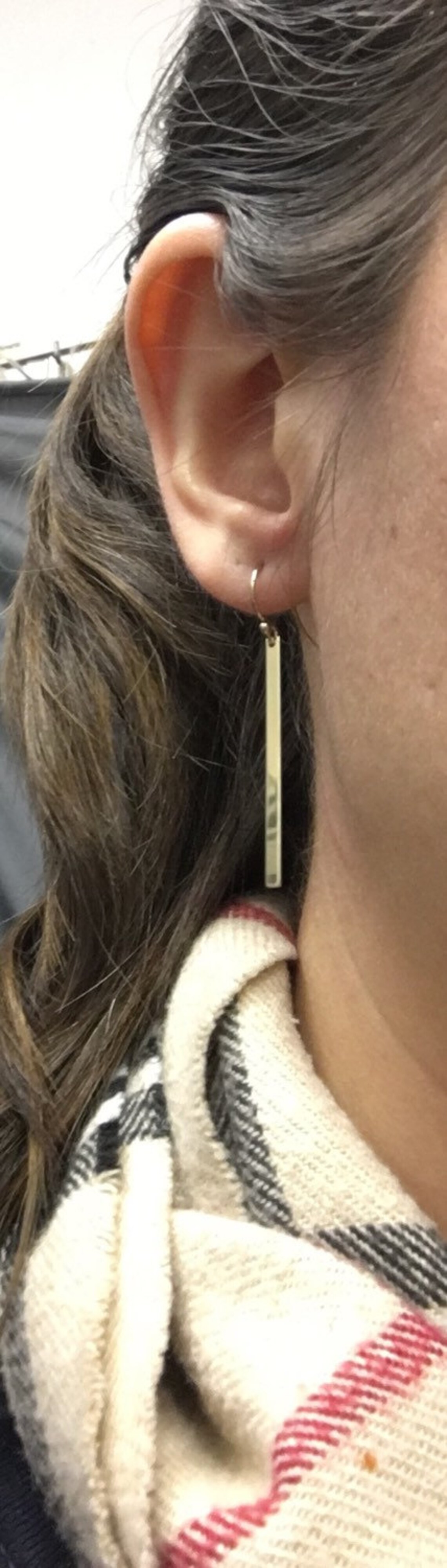 Simple Bar Earrings Gold Bar Earrings Dainty Bar Earrings | Etsy