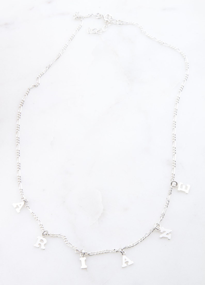 Custom Name Necklace, Initial Choker Necklace, Name Choker ...