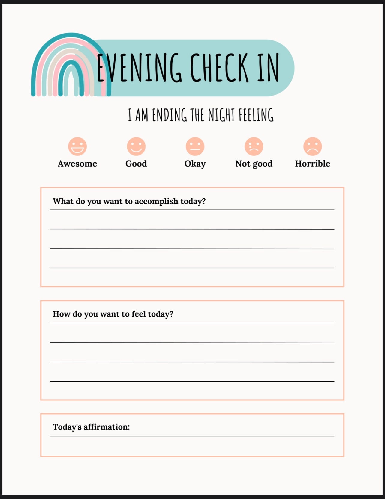 Anxiety Digital Journal - Etsy