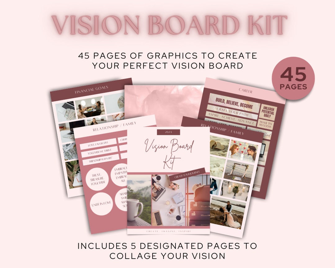Digital Vision Board Kit - Etsy