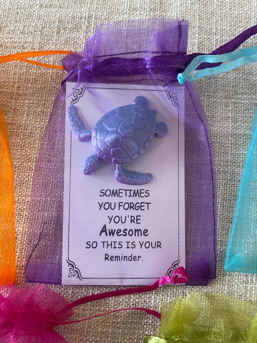 3D Printed Turtles Positive Affirmation Gift Sets - Etsy