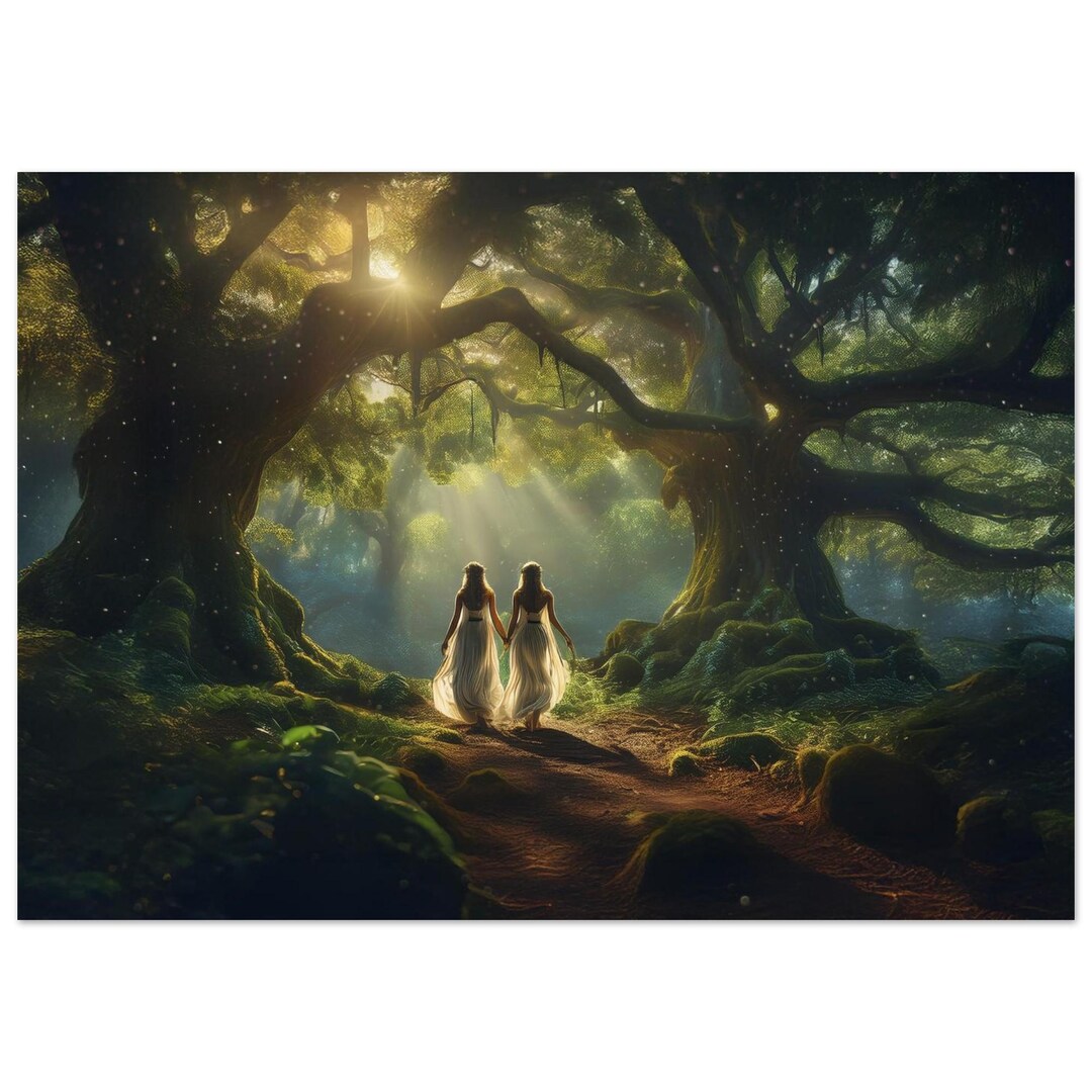 Wall Art Prints - Dryads, Nymphs Who Guard the Oak Forests. - Etsy