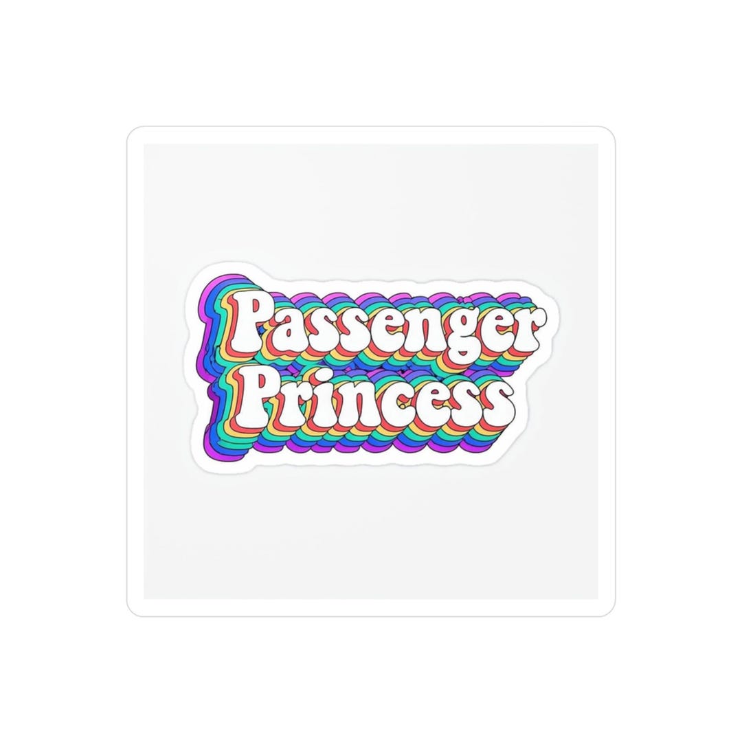 Passenger Princess Vinyl Decals, Fun Car Stickers, Trendy Laptop ...