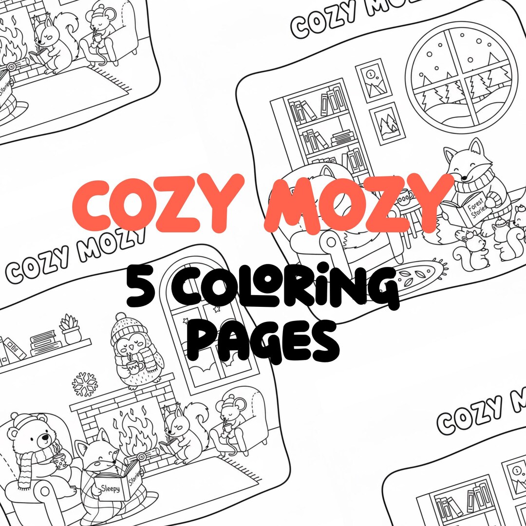 Cozy Mozy: 5 Easy Coloring Pages. Just Duck and Color. - Etsy