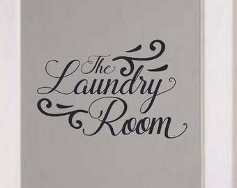 Laundry Room Decal | Etsy