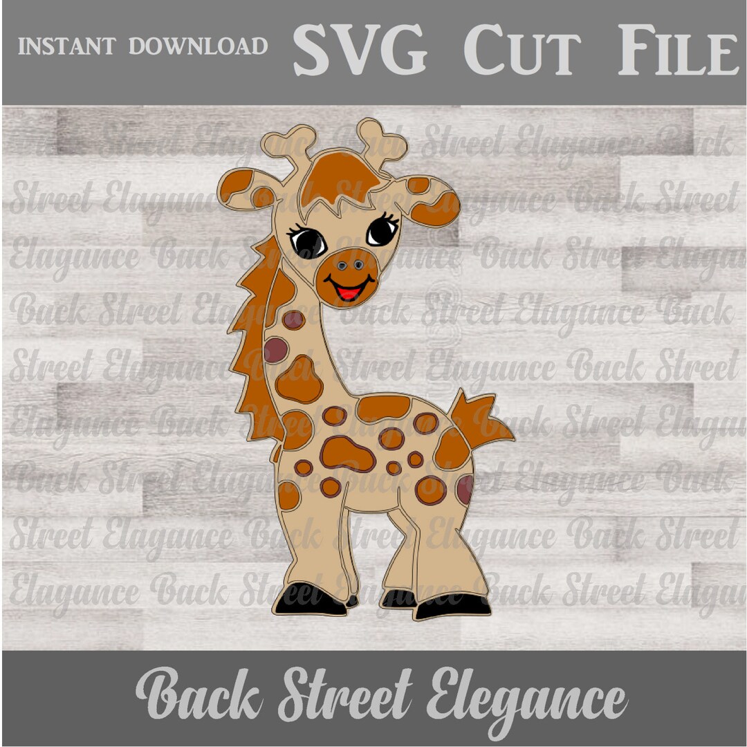 Giraffe SVG Cut File Nursery Giraffe T-shirt Decal Design File - Etsy