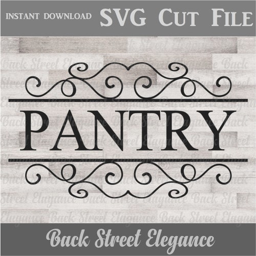 Vertical Pantry Sign SVG Tall Rustic Cut File Farmhouse - Etsy