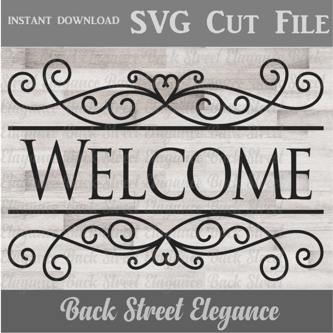 Welcome SVG Estilo vintage Welcome SVG Signo de bienvenida Archivo de ...
