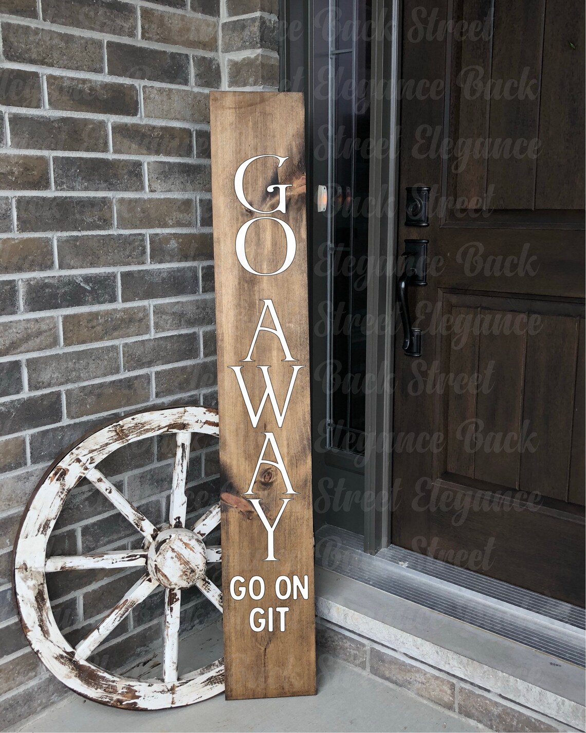 Go Away Go on Git SVG Vertical Sign Porch Sign Cut File - Etsy