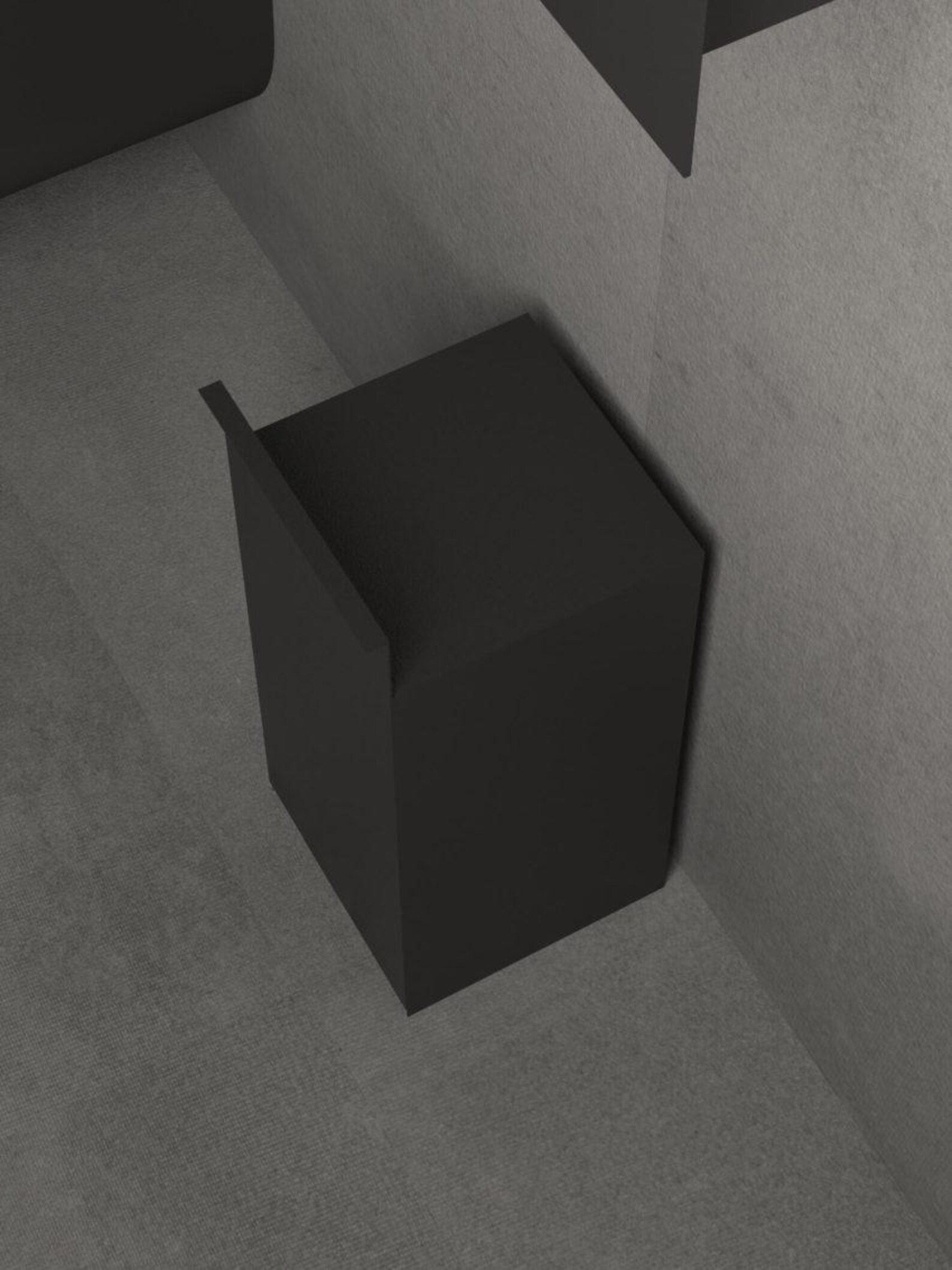 Sleek Bathroom Waste Bin | Black & White Steel Storage Organizer for ...