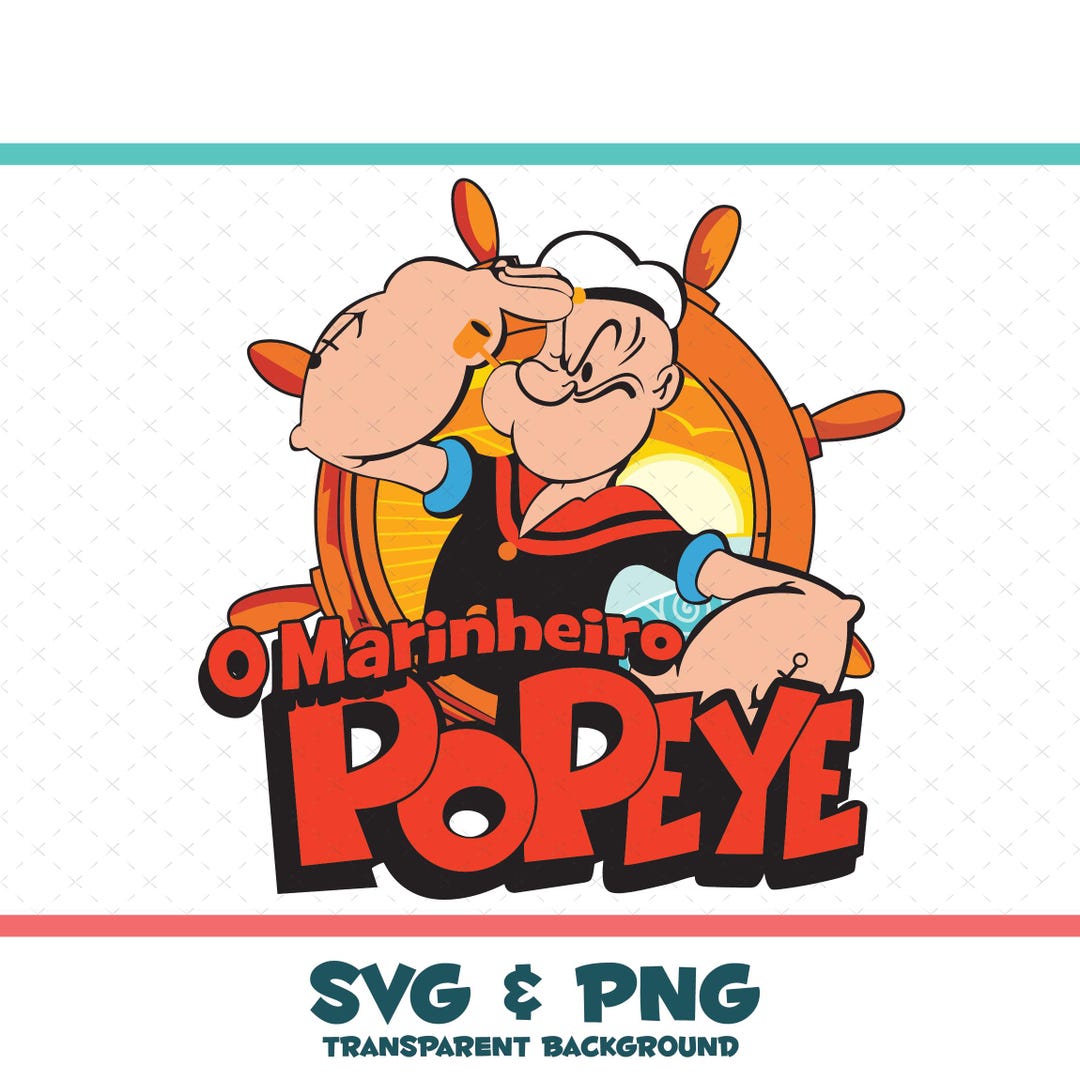 Popeye - SVG and PNG Files - Etsy