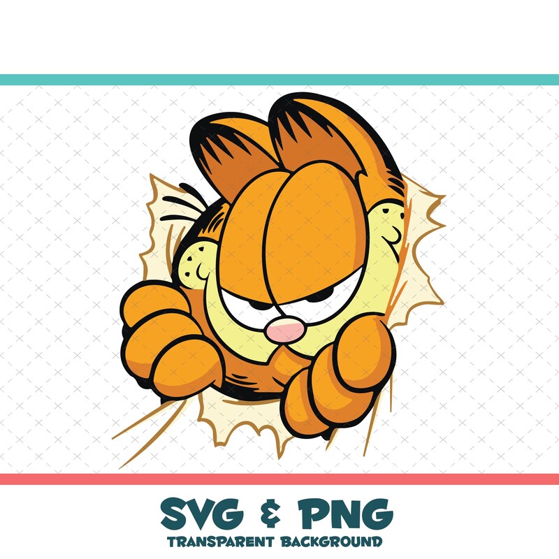 Garfield Svg - Etsy