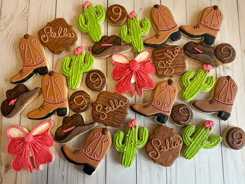 Custom Western Cookies - Etsy