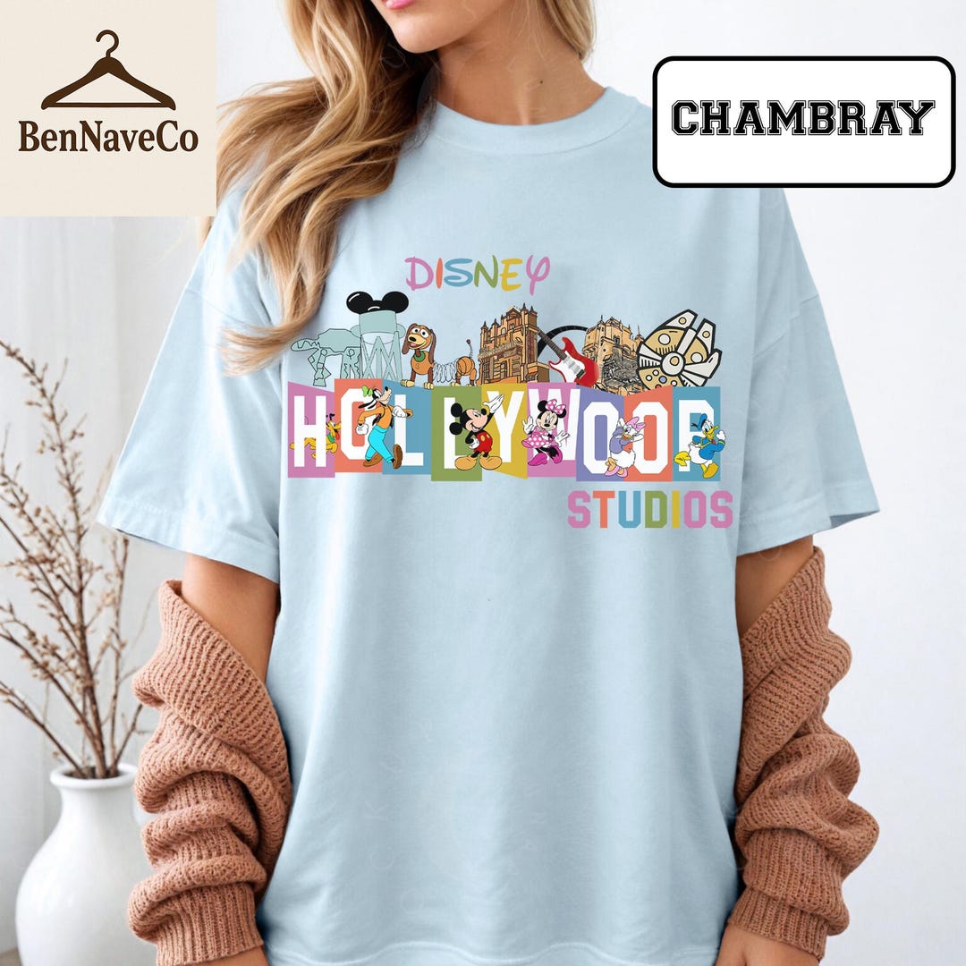 Disney Hollywood Studios T-shirt, Mickey Minnie Goofy Donald Tee, Theme ...