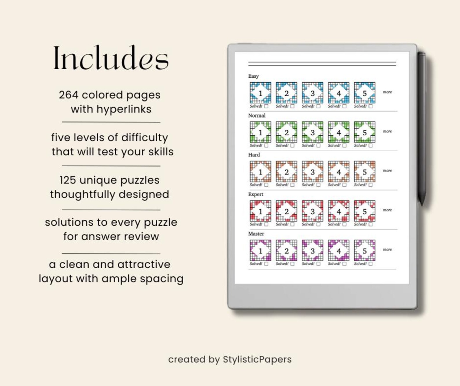 Sudoku Puzzle Pack for the Remarkable Paper Pro - Etsy