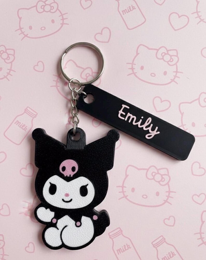 Custom Hello Kitty Sanrio Keychain With Name: Hello-kitty, Chococat ...