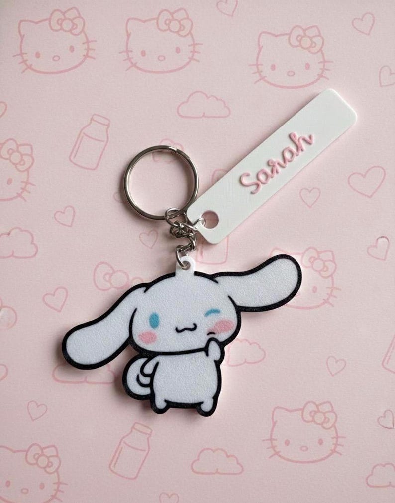 Custom Hello Kitty Sanrio Keychain With Name: Hello-kitty, Chococat ...