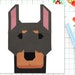 Doberman Pinscher Dog Puppy Quilt Block PDF Pattern Includes | Etsy