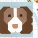 English Springer Spaniel Dog Puppy Quilt Block PDF Pattern | Etsy
