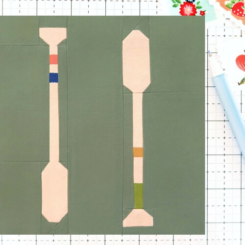 Rowing Oars Paddles Camping Hunting Quilt Block PDF - Etsy