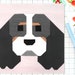Cavalier King Charles Spaniel Dog Puppy Quilt Block PDF - Etsy