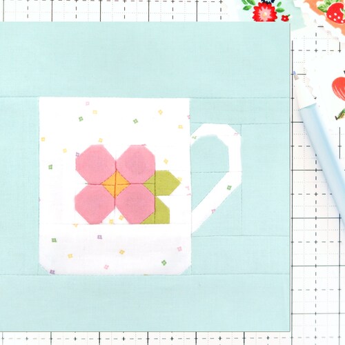 Pansy Flower Spring Garden Quilt Block PDF Pattern Includes - Etsy