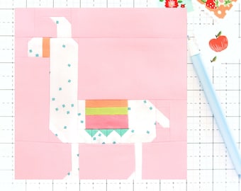 Llama Quilt Pattern - Etsy